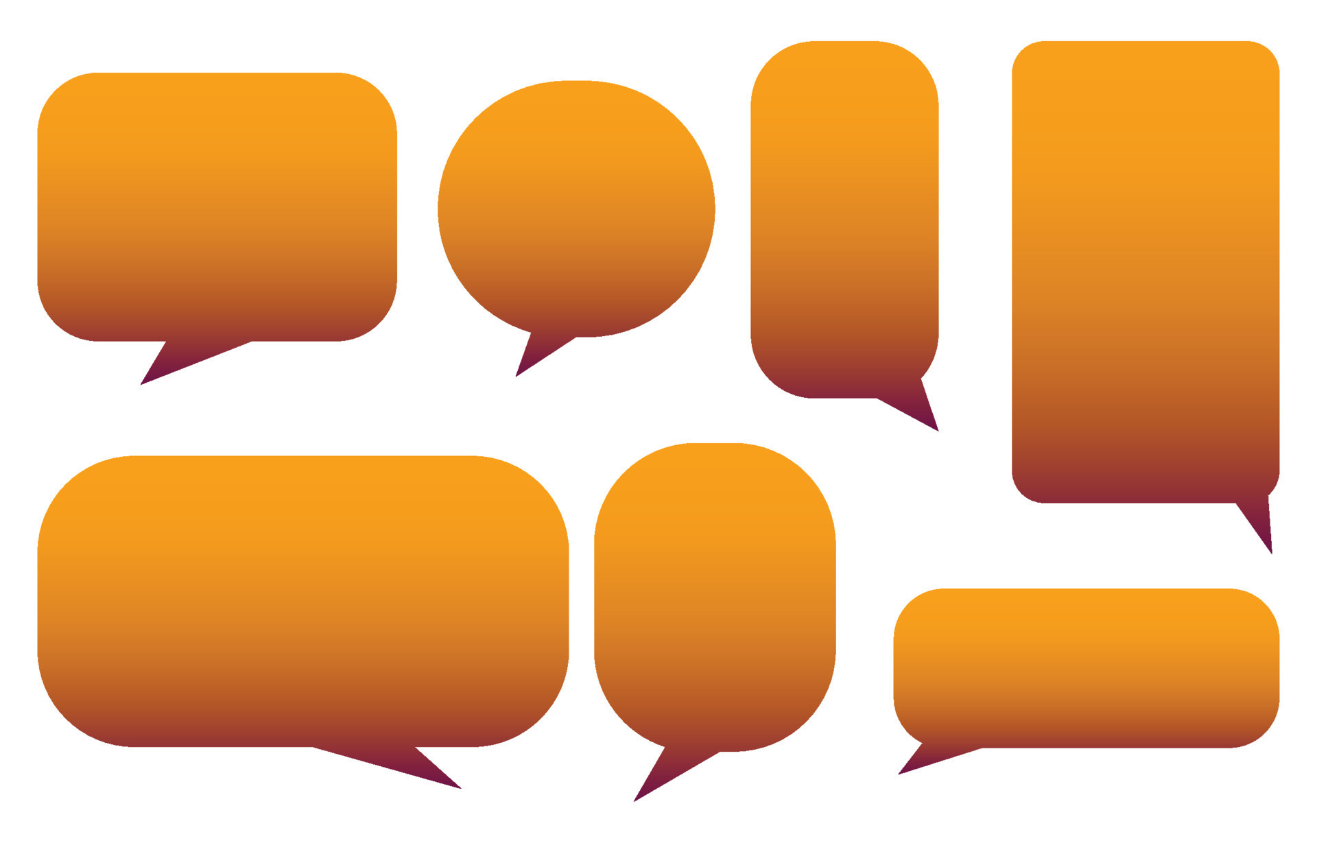 Set speech bubbles on white background. chat box or chat vector ...