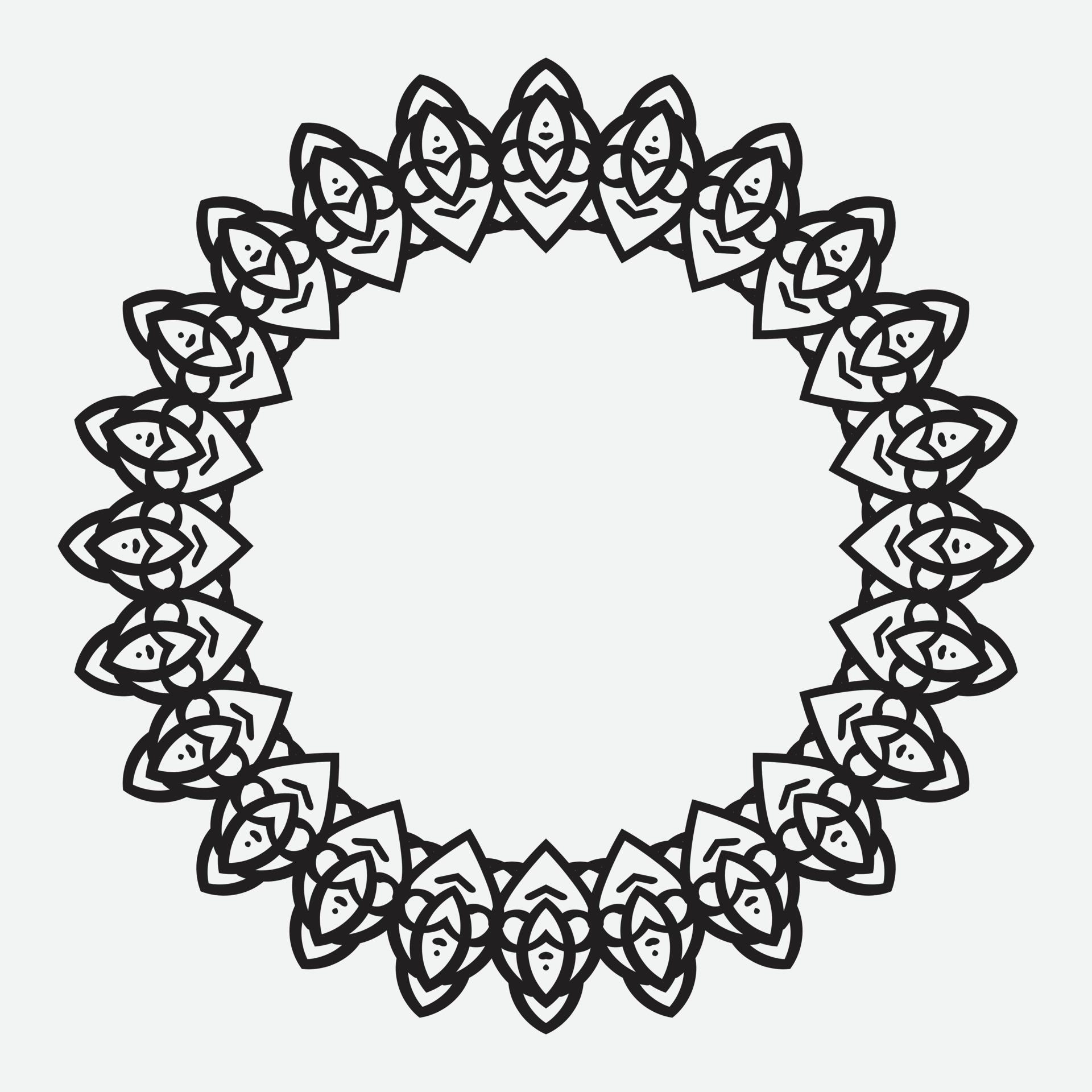 Circle greek frame. Round meander border. Decoration element pattern. Vector illustration ...