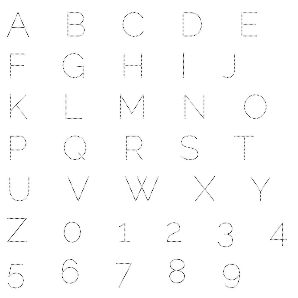 Dot Alphabet Vector Art Icons And Graphics For Free Download