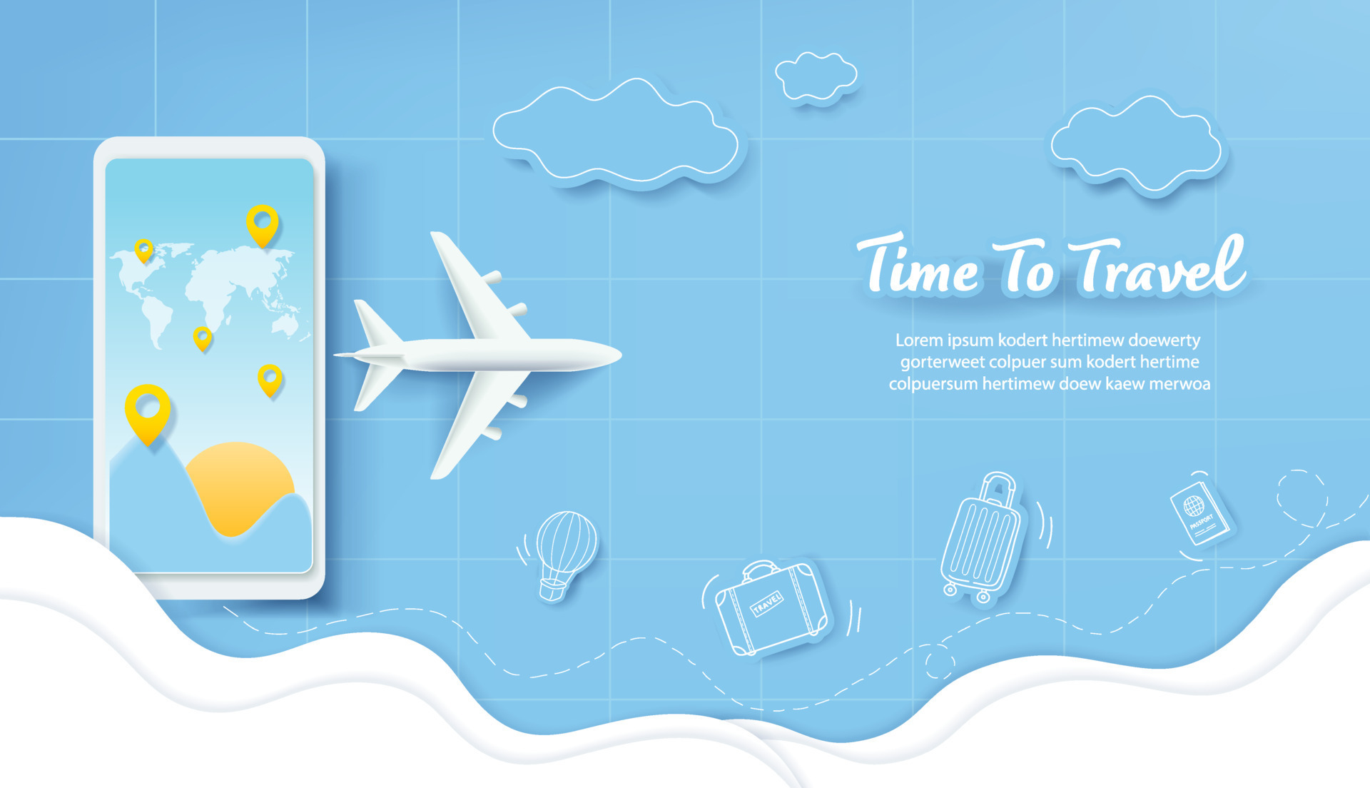 Travel Background Vector
