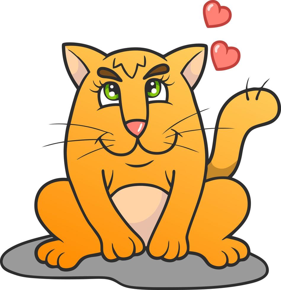 Little cute cat, funny illustration 11991293 Vector Art at Vecteezy