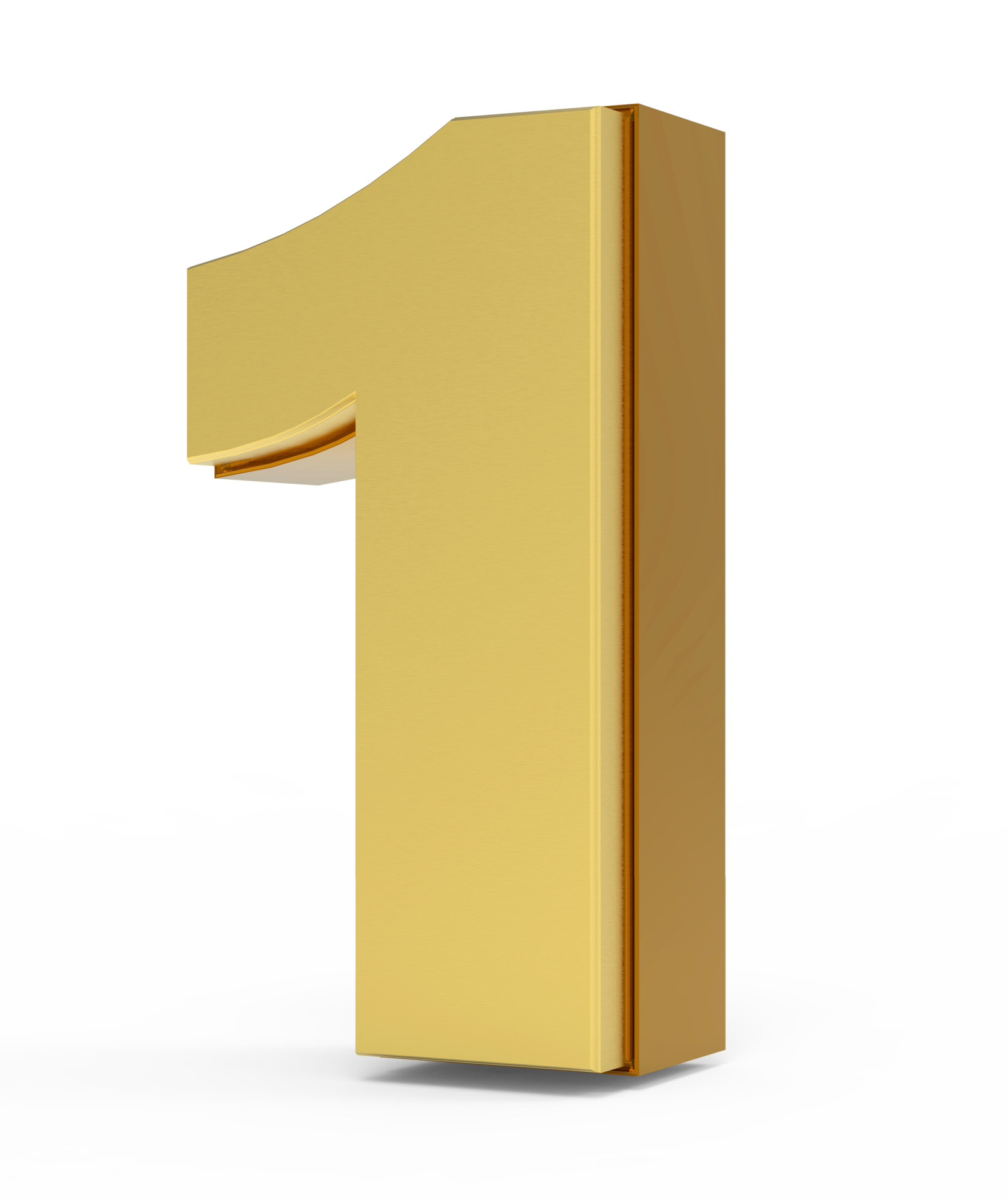 ouro número 1 11993493 PNG