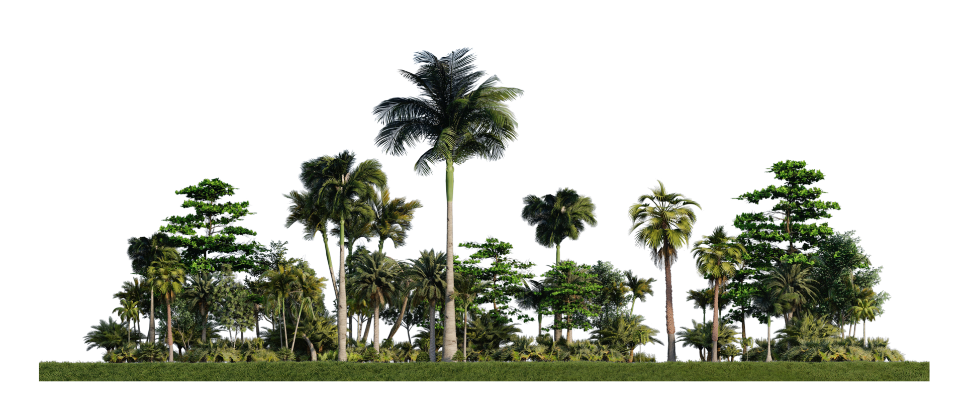 3ds Rendering Image Of 3d Rendering Trees On Grasses Field 11993651 Png