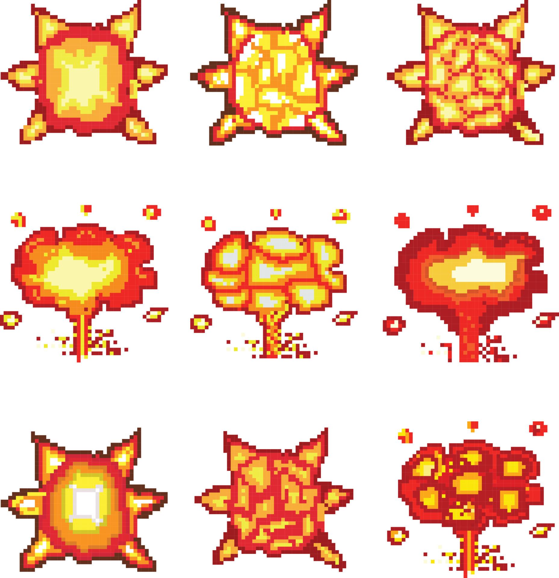 Printexplosion pixel art, Video game explosion animation flame pixel ... Printexplosion pixel art, Video game explosion animation flame pixel ...