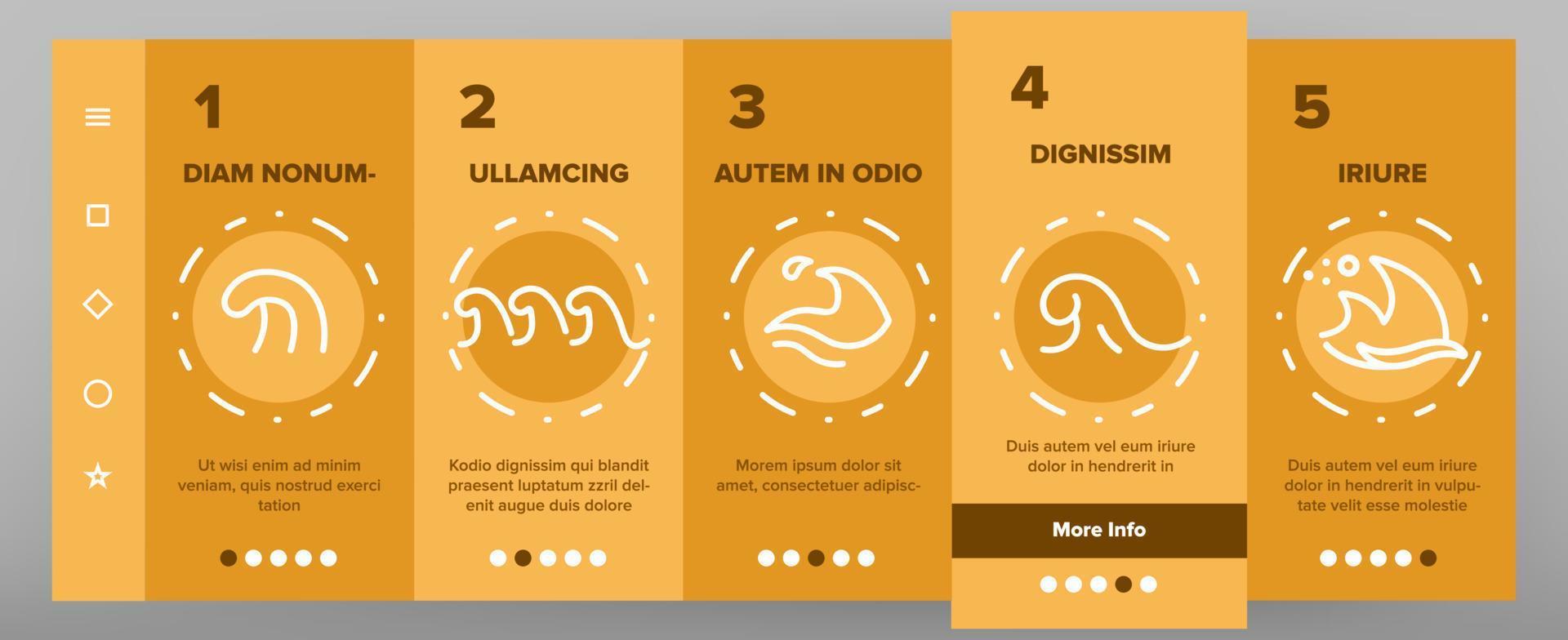 Sea And Ocean Waves Vector Onboarding 11994707 Vector Art At Vecteezy