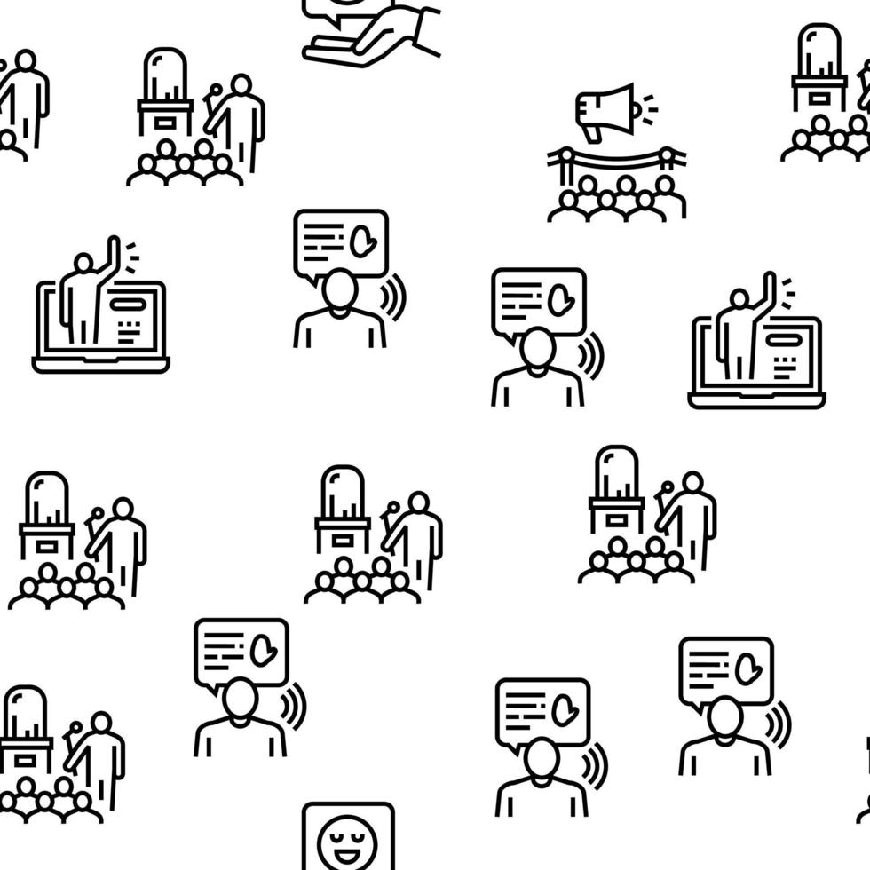 Introduction Speech Vector Seamless Pattern 11994714 Vector Art at Vecteezy