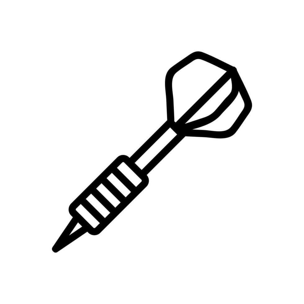 Dart icon vector. Isolated contour symbol illustration 11994818 Vector ...