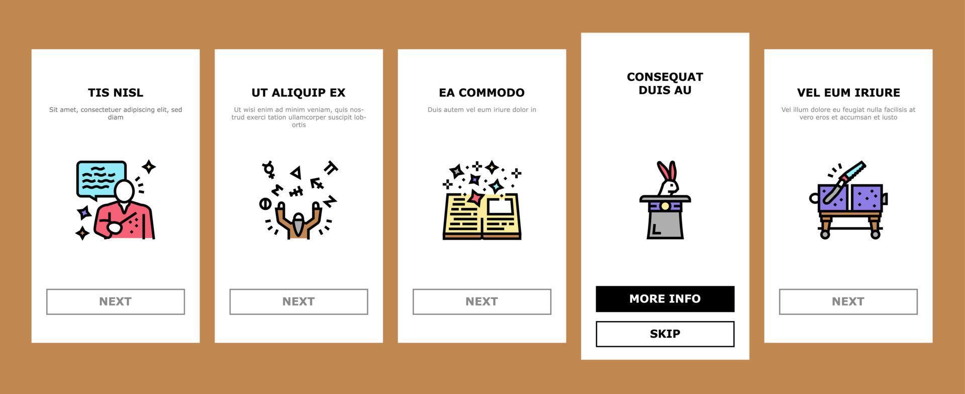 Magic Performing And Accessories Onboarding Icons Set Vector 11994981 ... Magic Performing And Accessories Onboarding Icons Set Vector 11994981 ...