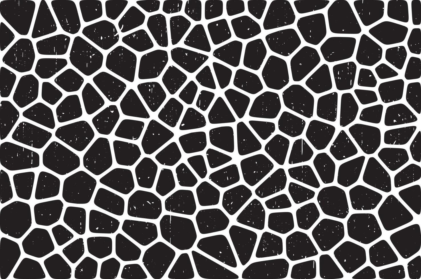 Abstract Voronoi Pattern Vector Backgrounds With Grunge Texture