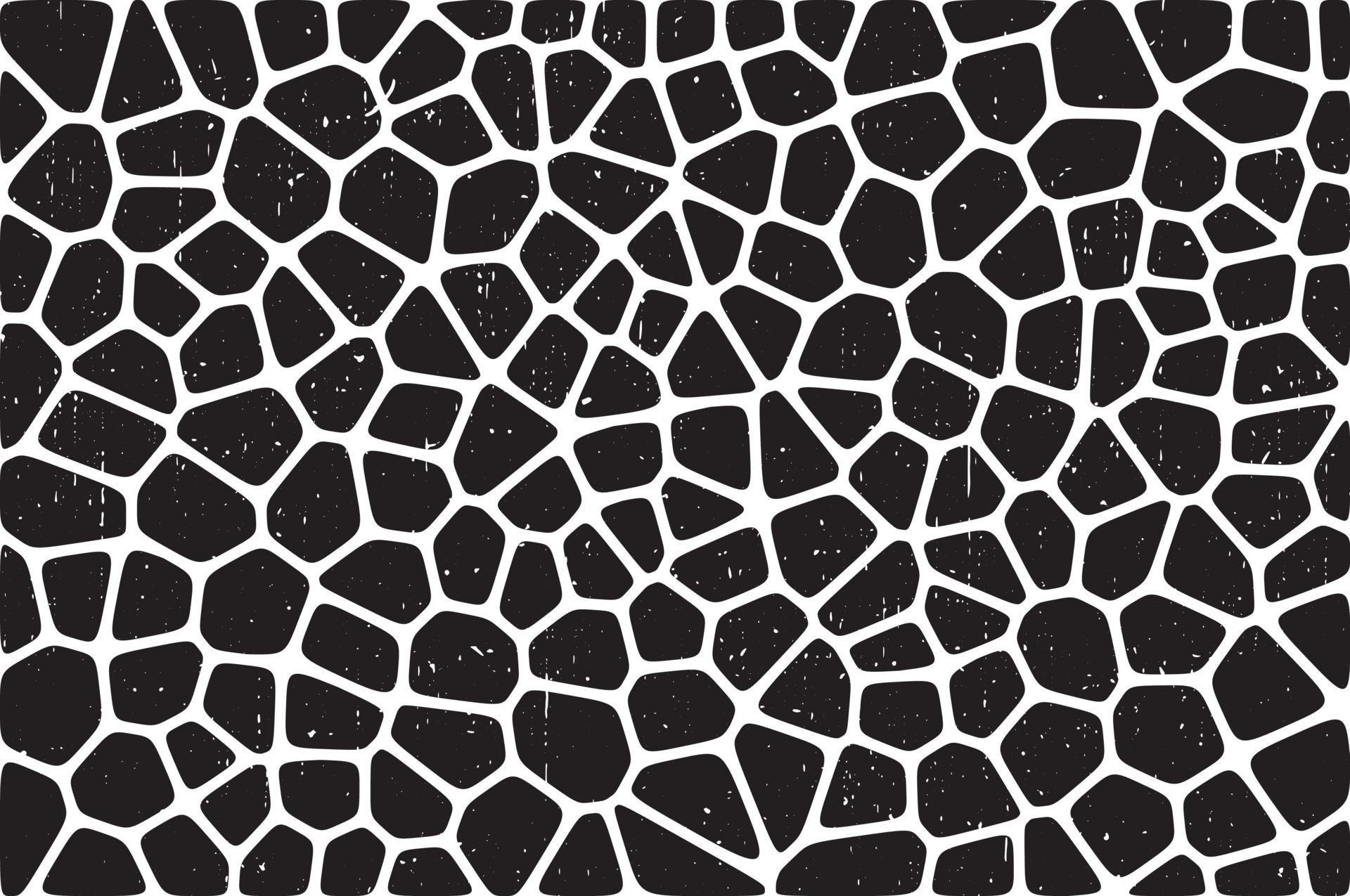 Abstract Voronoi Pattern Vector Backgrounds With Grunge Texture