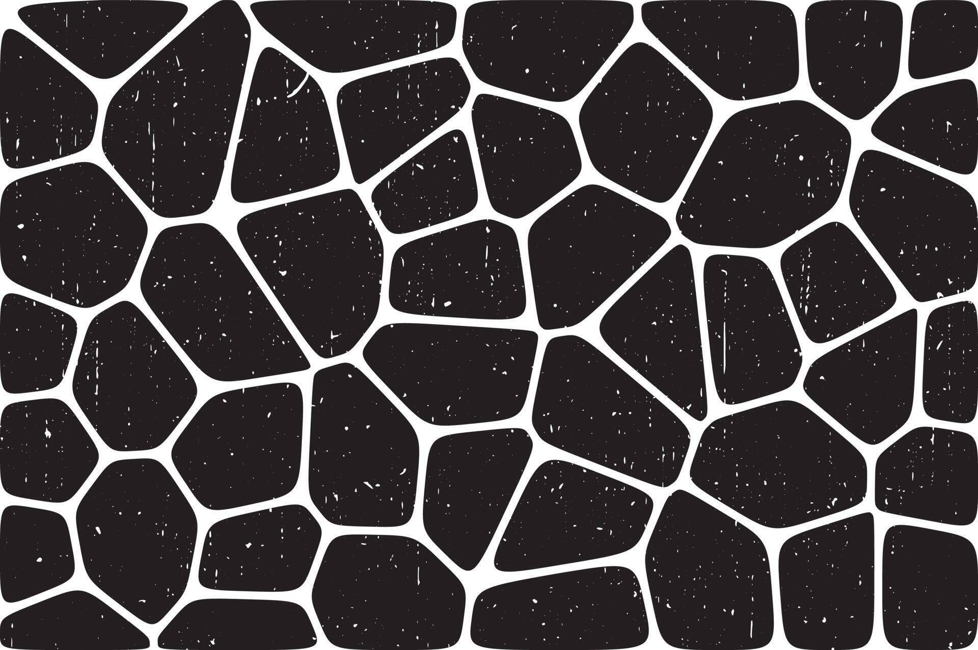 Abstract Voronoi Pattern Vector Backgrounds With Grunge Texture