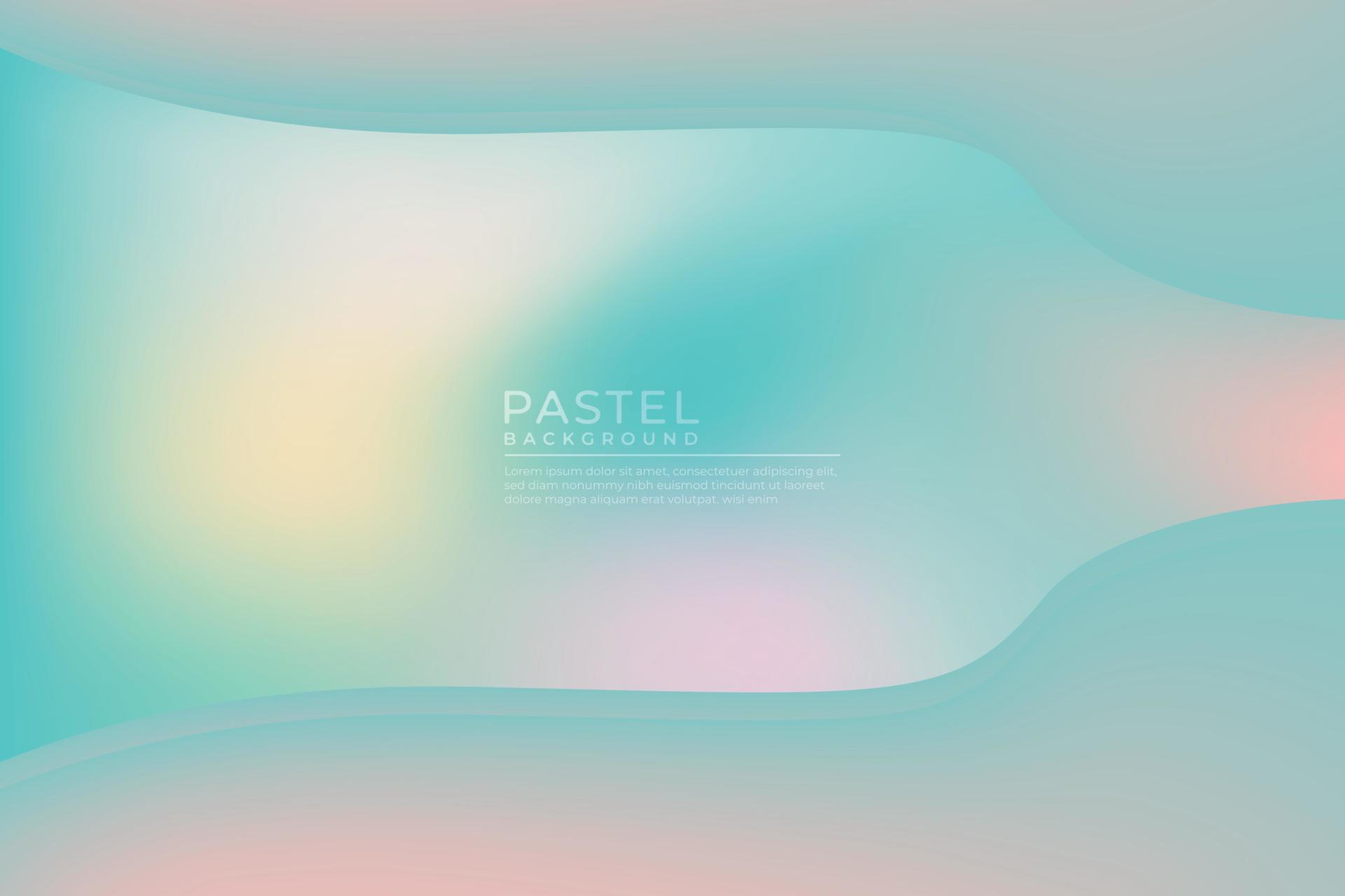 Pastel Multi Color Gradient Vector Background,Simple form and blend of ...