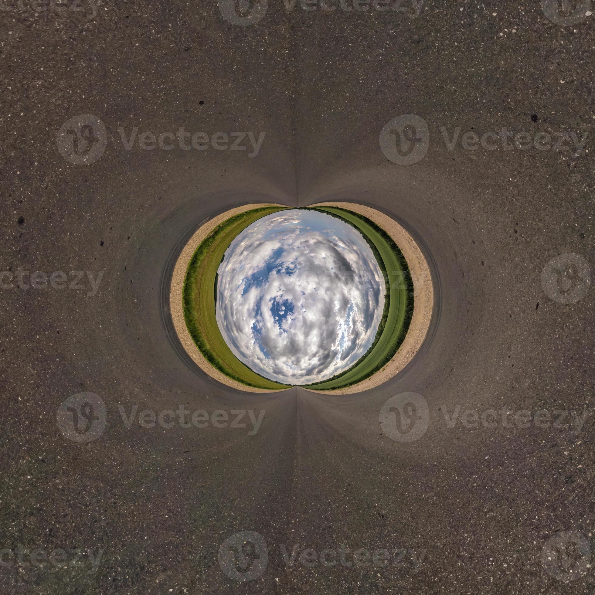 Inversion of blue little planet transformation of spherical panorama ...