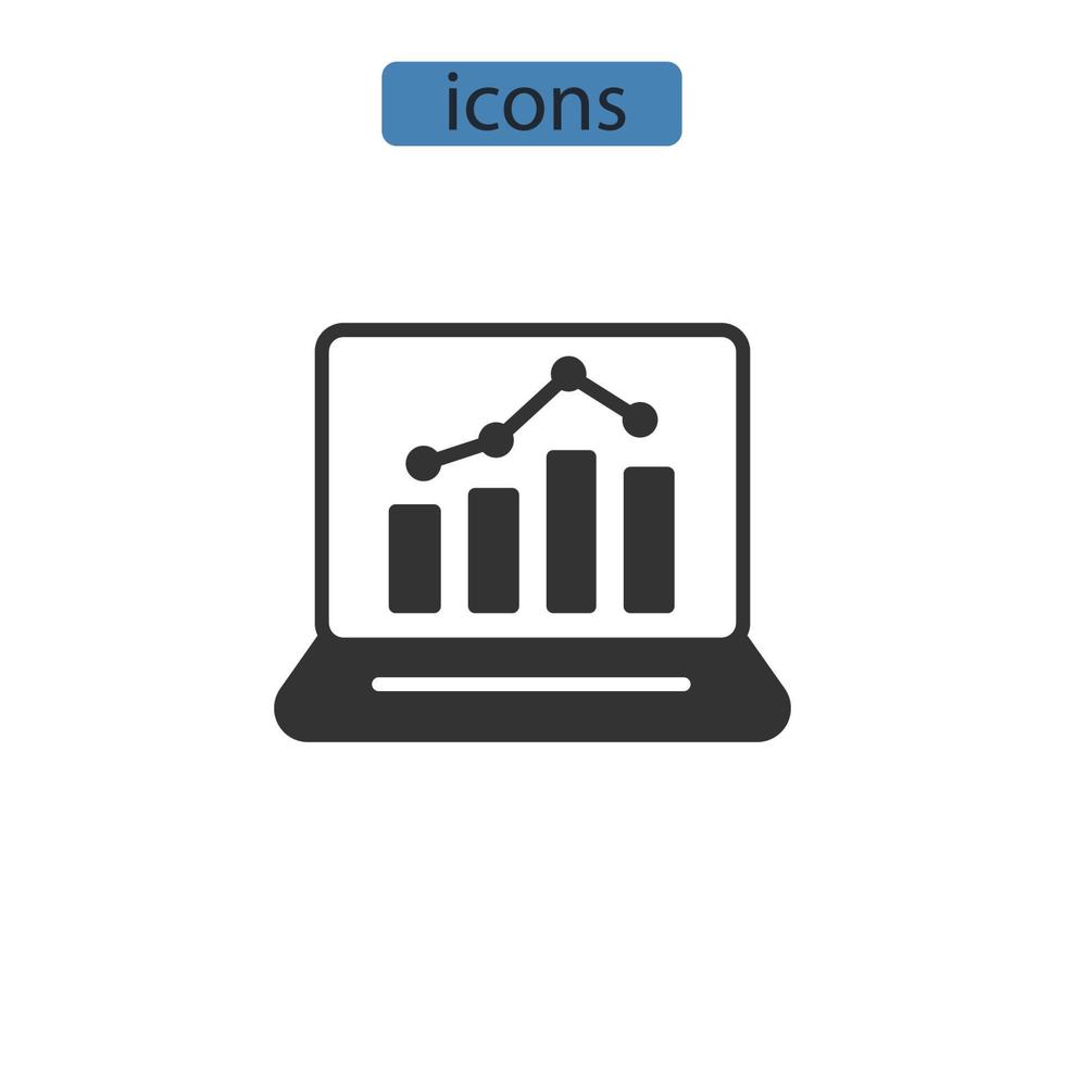 project tracking icons symbol vector elements for infographic web ...