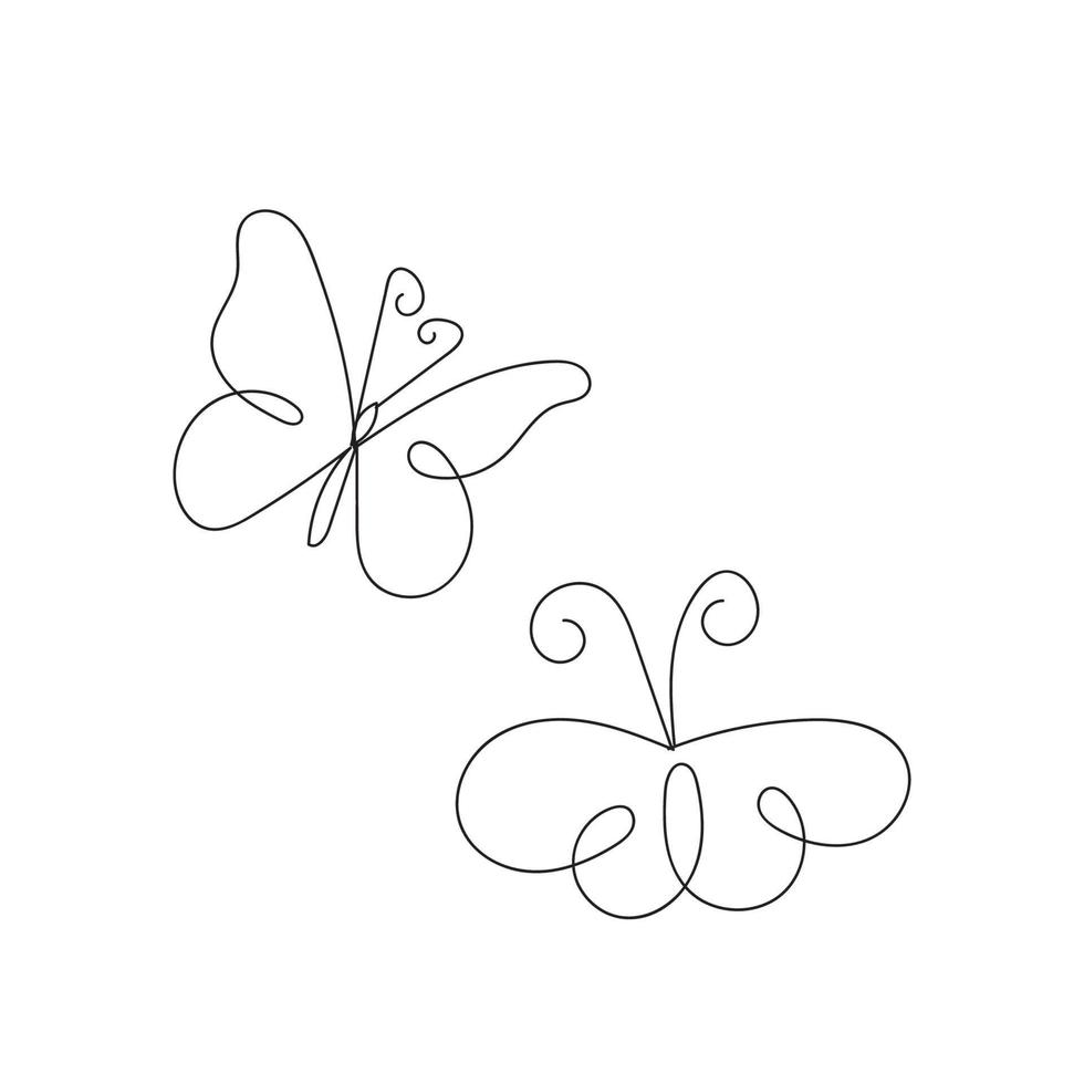 Butterfly Line Art Design 12001061 Vector Art at Vecteezy