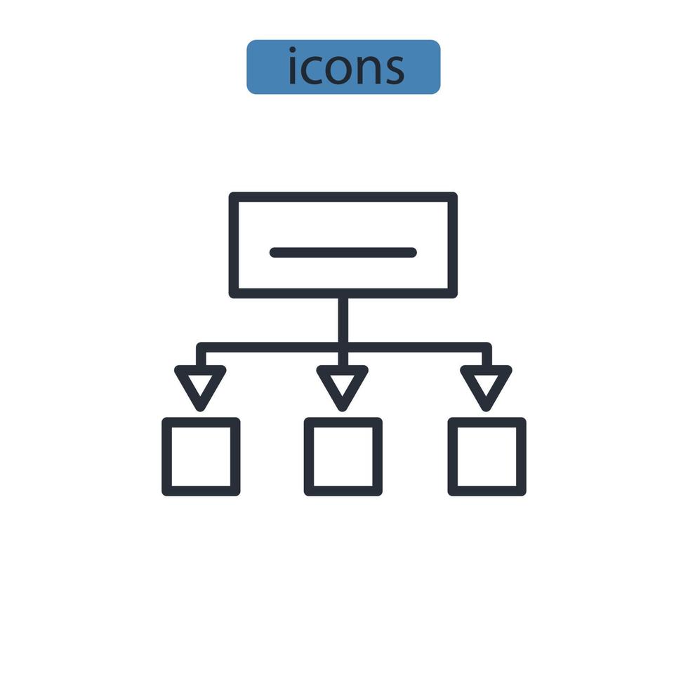 Clustering icons symbol vector elements for infographic web 12001519 ...