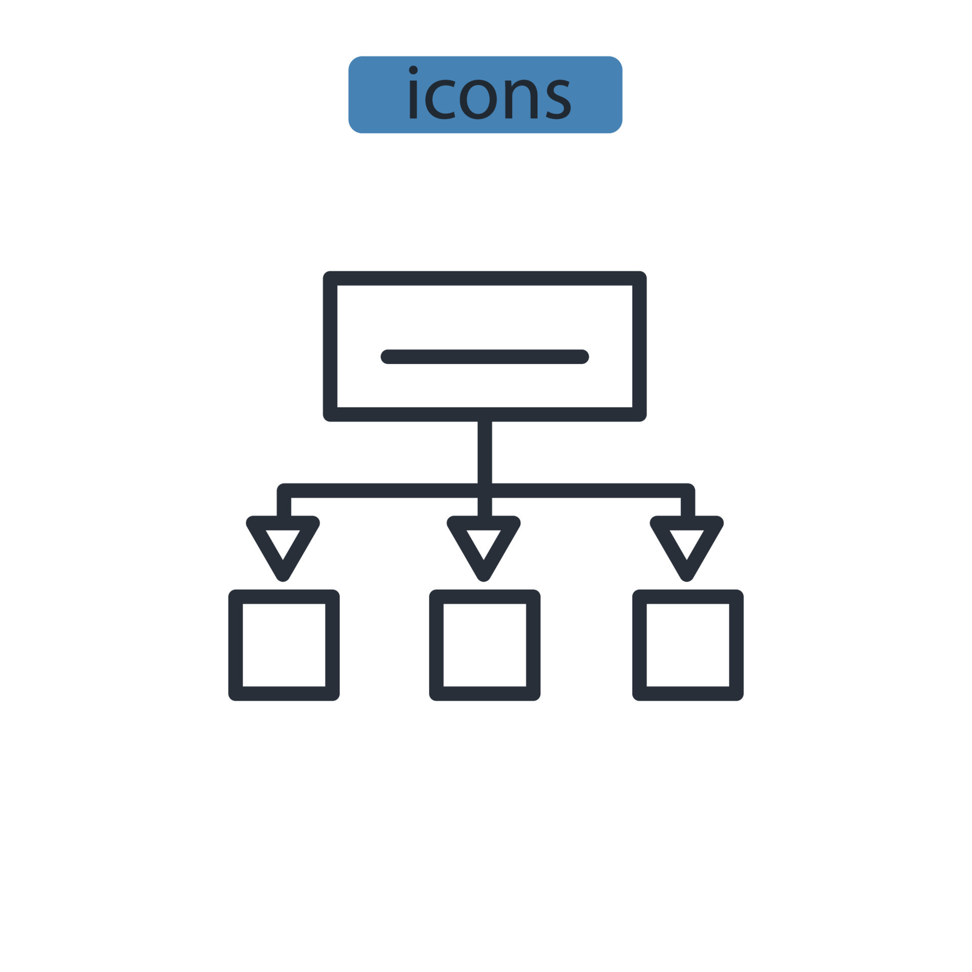 Clustering icons symbol vector elements for infographic web 12001519 Vector Art at Vecteezy