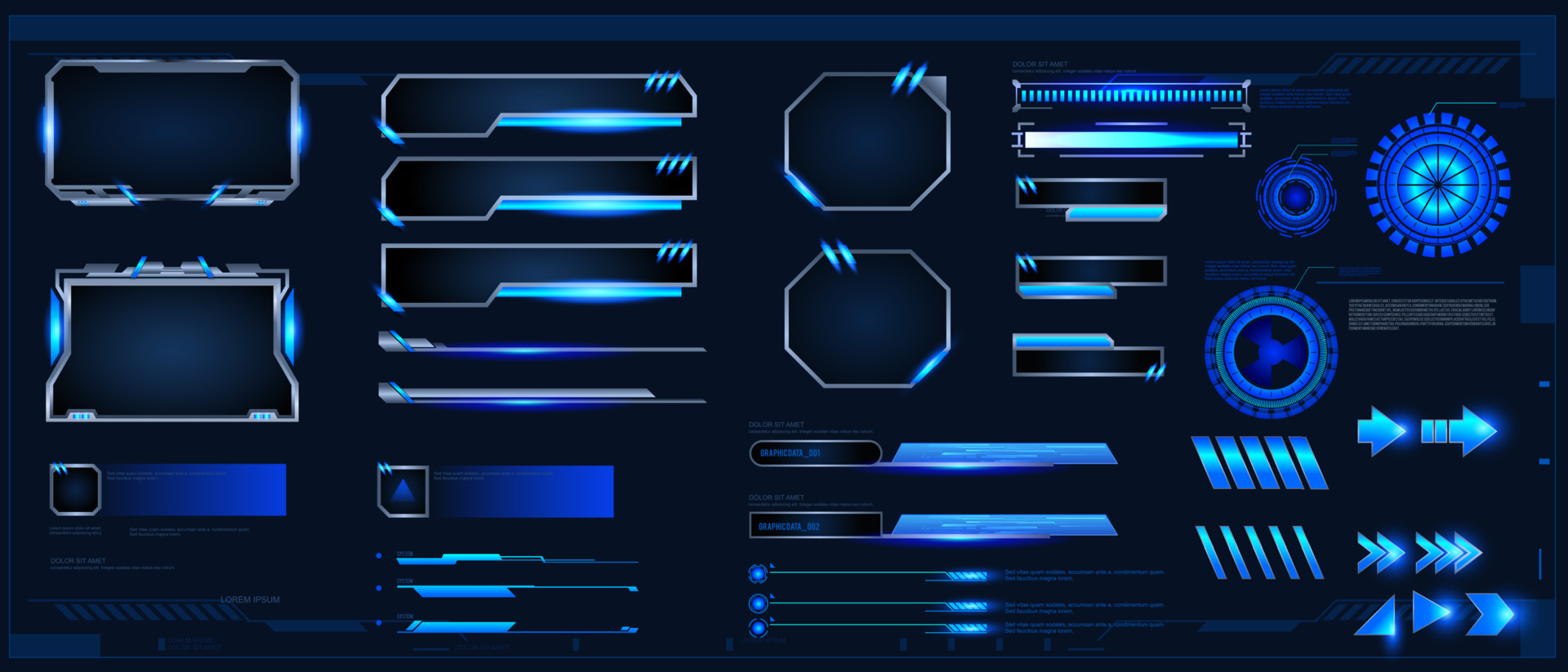 futuristic technology HUD elements Statistics and data information ... futuristic technology HUD elements Statistics and data information ...