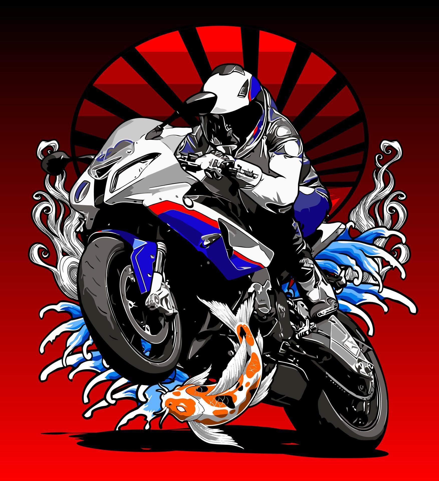 motorcycle vector template 12003837 Vector Art at Vecteezy