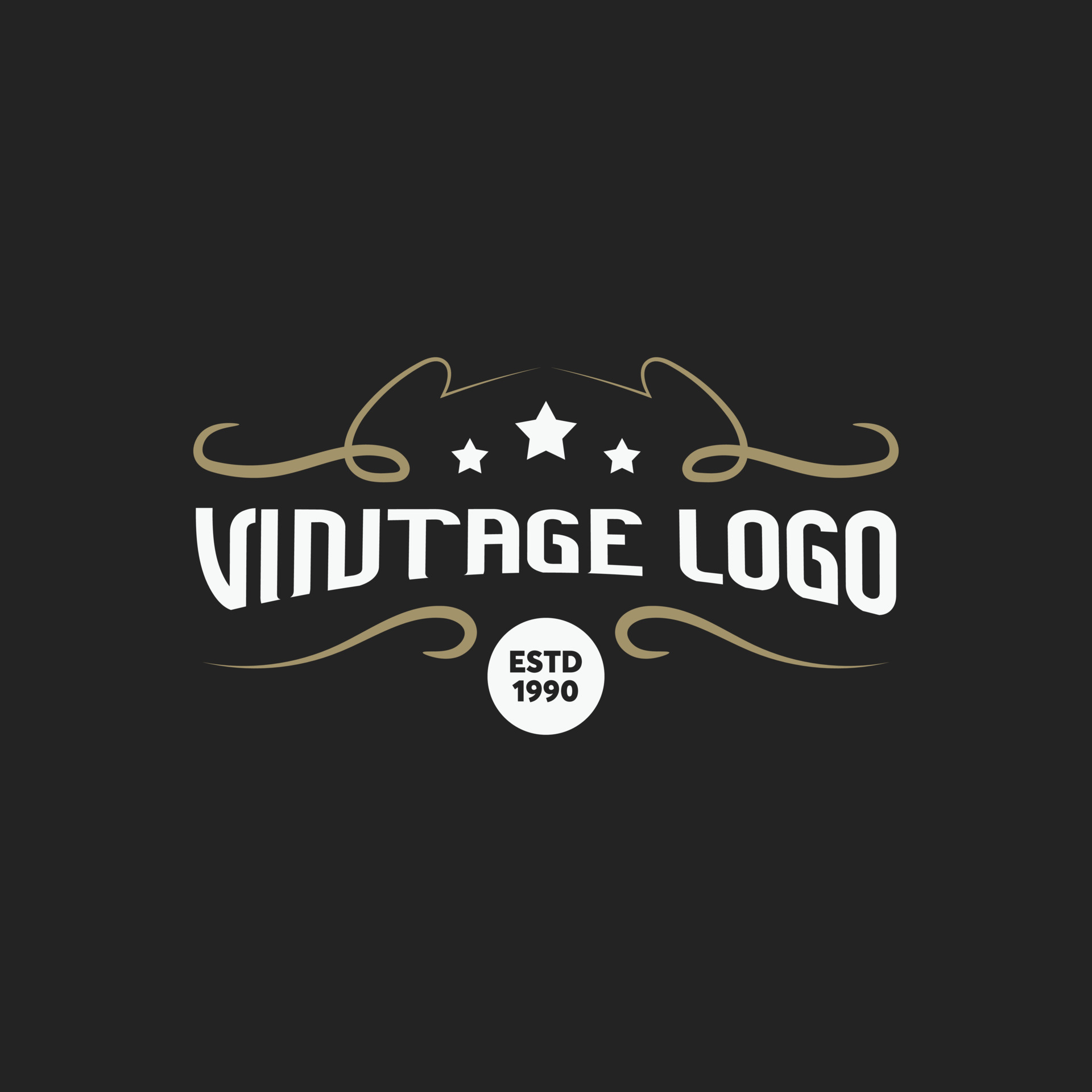 Luxury Logo template flourish calligraphic elegant ornament line ...