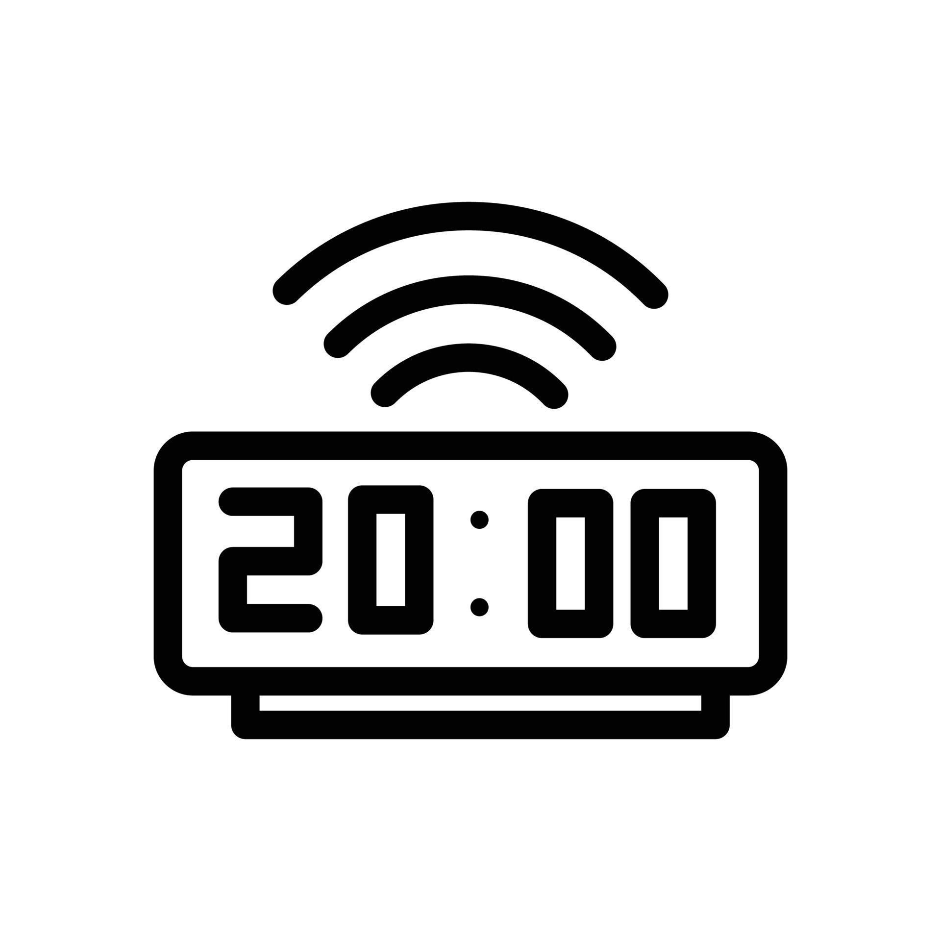 Clock Icon Time Alarm Digital Clock Vector Design Illustrations That Are Suitable For Use As