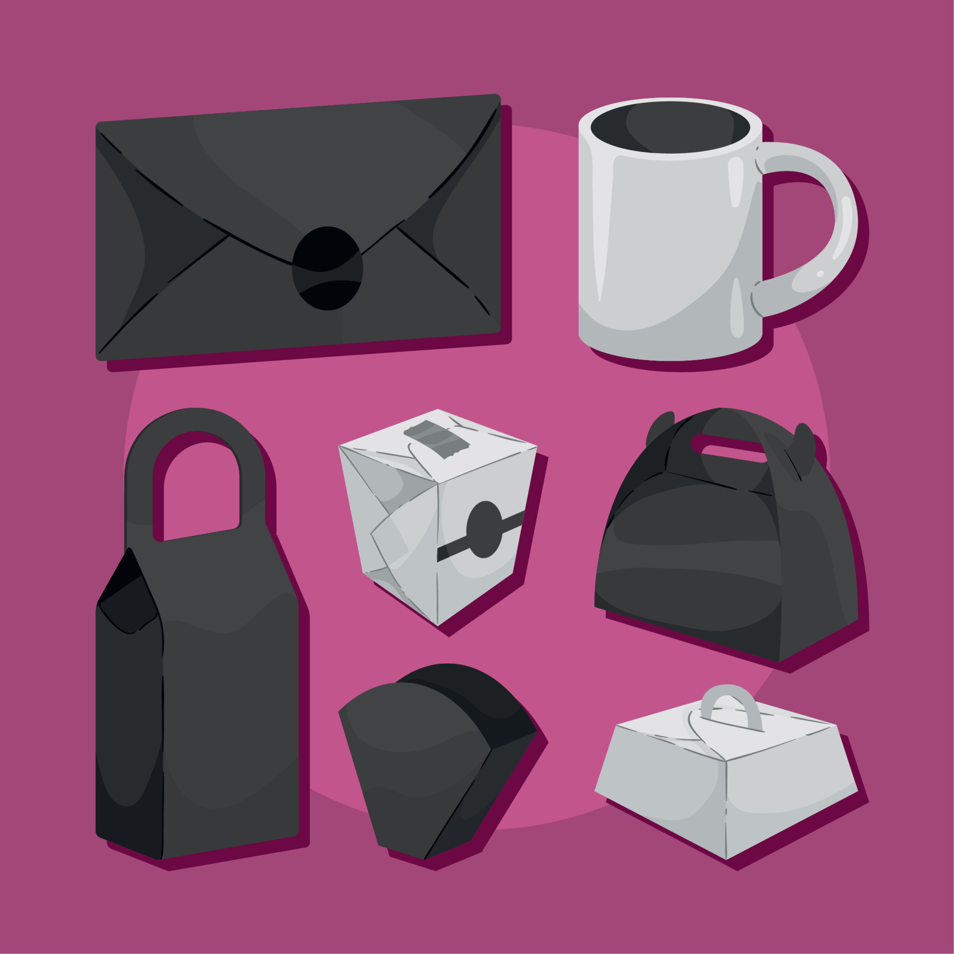 Packet Mockup Vector Art Icons And Graphics For Free Download