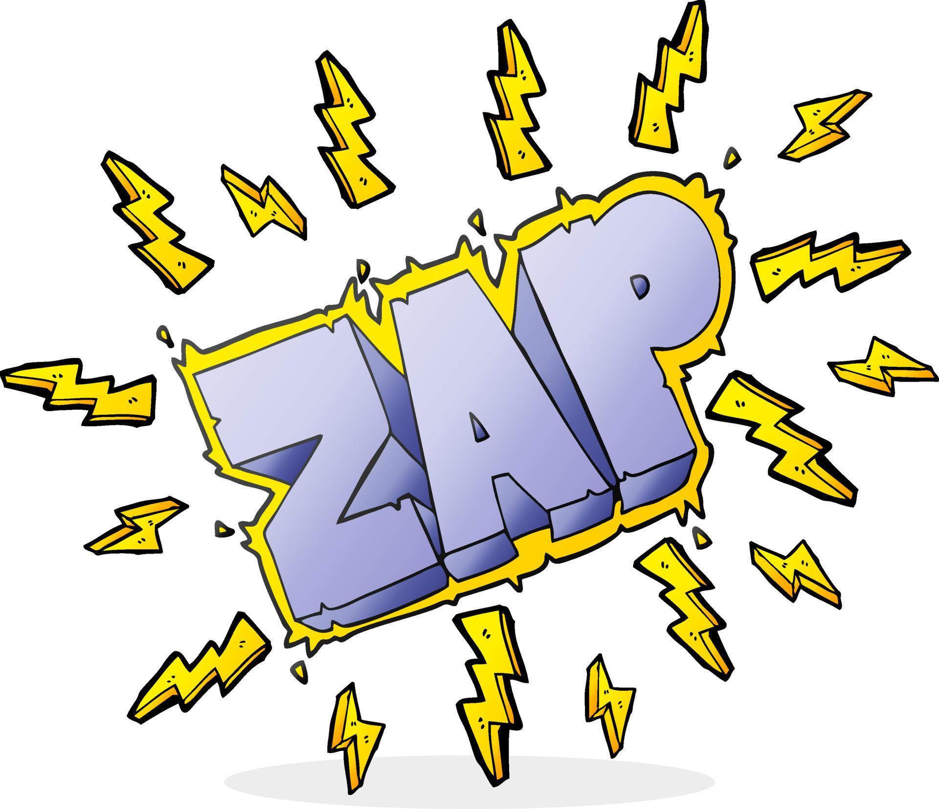 freehand drawn cartoon zap symbol 12016971 Vector Art at Vecteezy