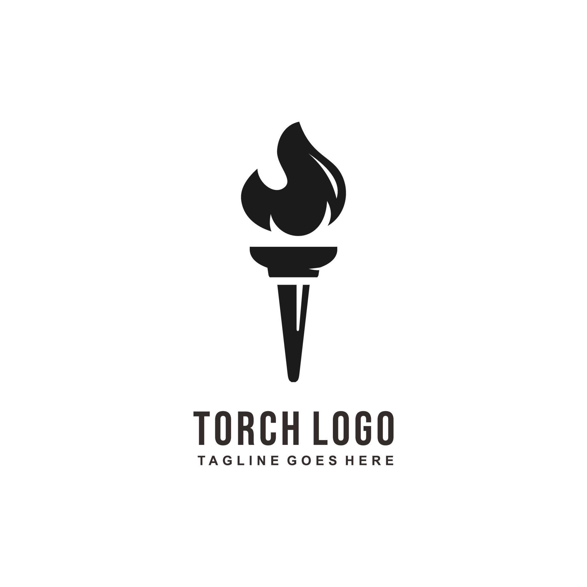 vector de diseño de logotipo de antorcha 12018572 Vector en Vecteezy