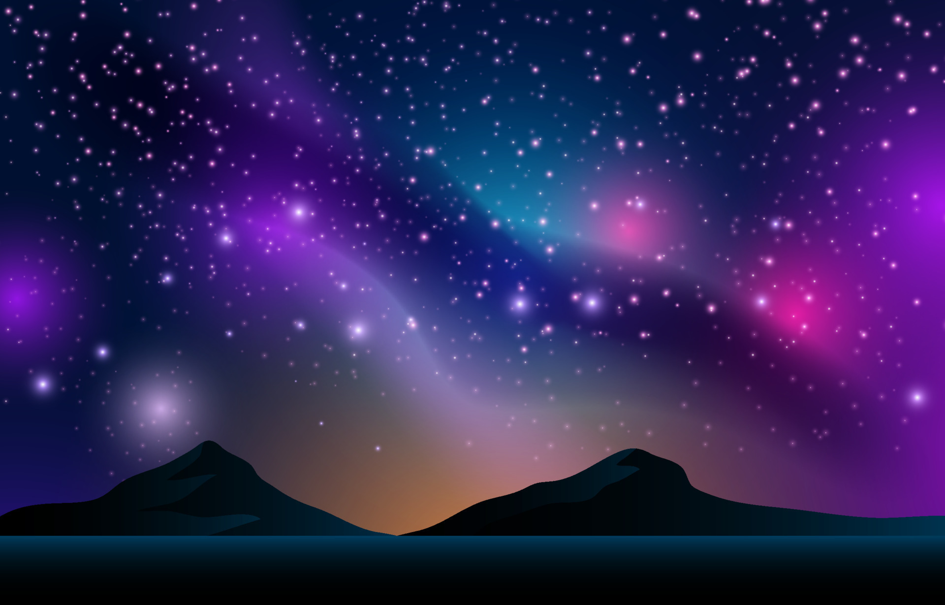 Milkyway Landscape Background 12023256 Vector Art at Vecteezy