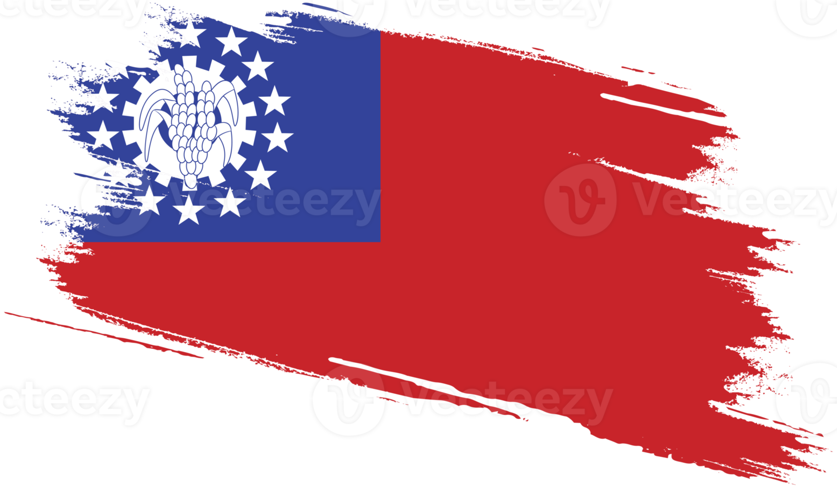 Myanmar Burma Flag With Grunge Texture 12024954 Png