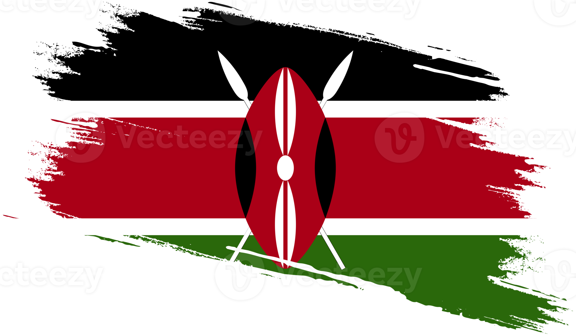 Kenya flag with grunge texture 12025065 PNG