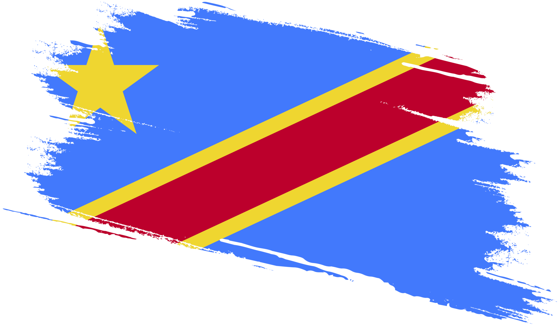 Democratic Republic Of The Congo Flag With Grunge Texture 12025130 Png