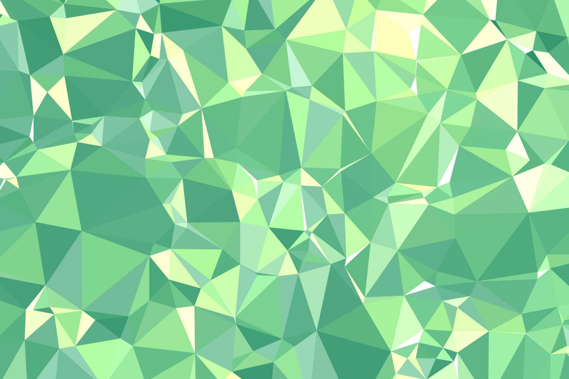 Abstract textured Green polygonal background. low poly geometric ...