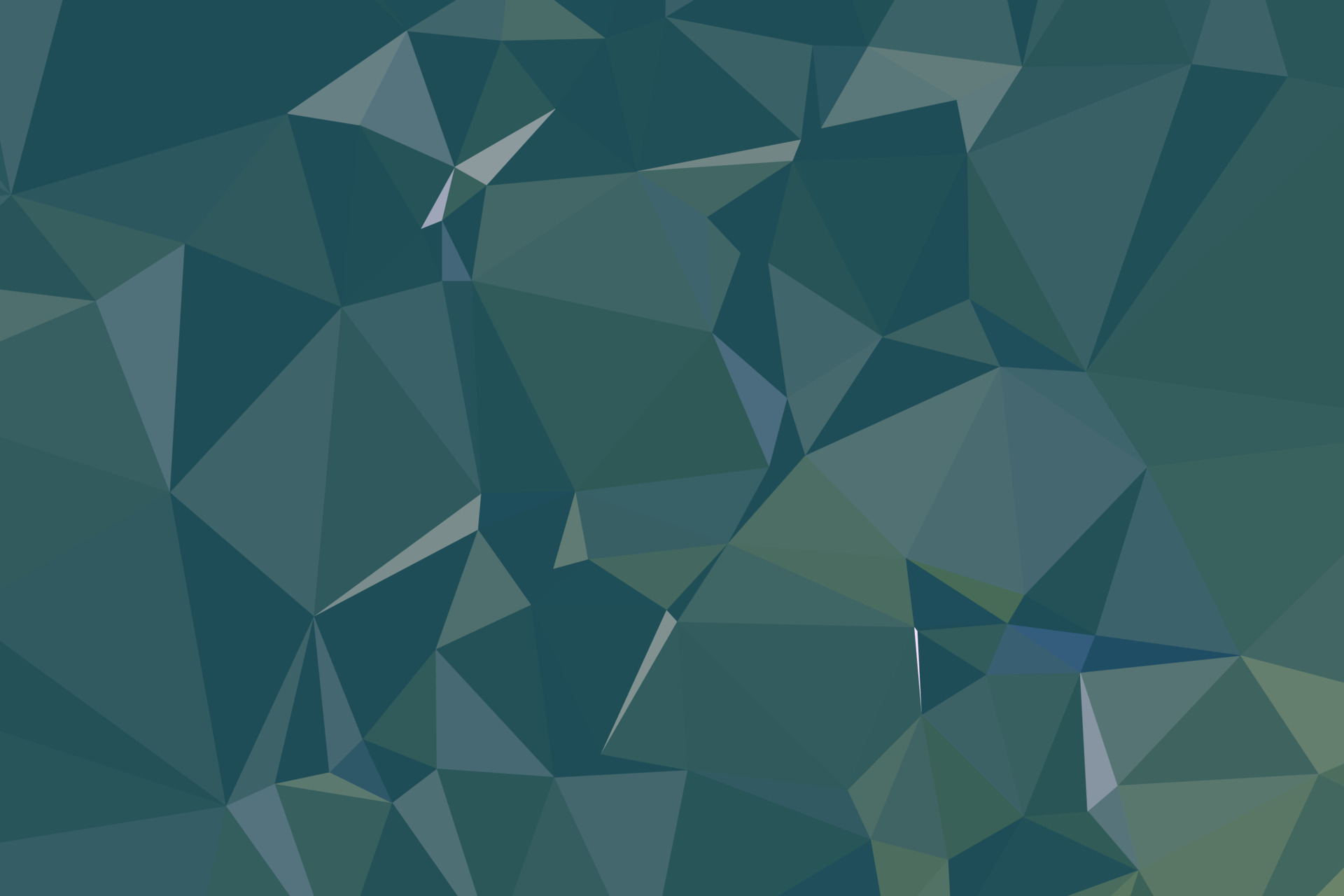 Abstract Textured Dark Green Polygonal Background Low Poly Geometric