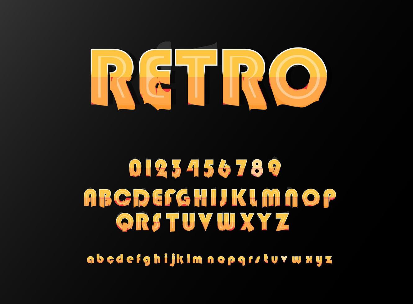 Retro Style Text Effect Editable 12026998 Vector Art At Vecteezy