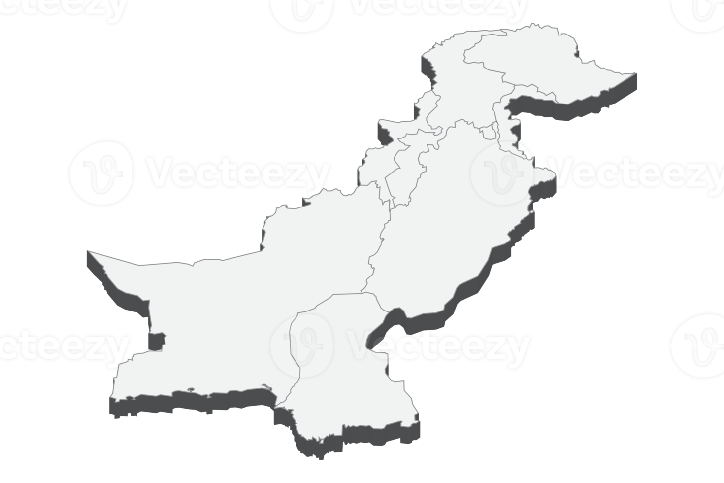 3D map illustration of Pakistan 12031205 PNG 3D map illustration of Pakistan 12031205 PNG