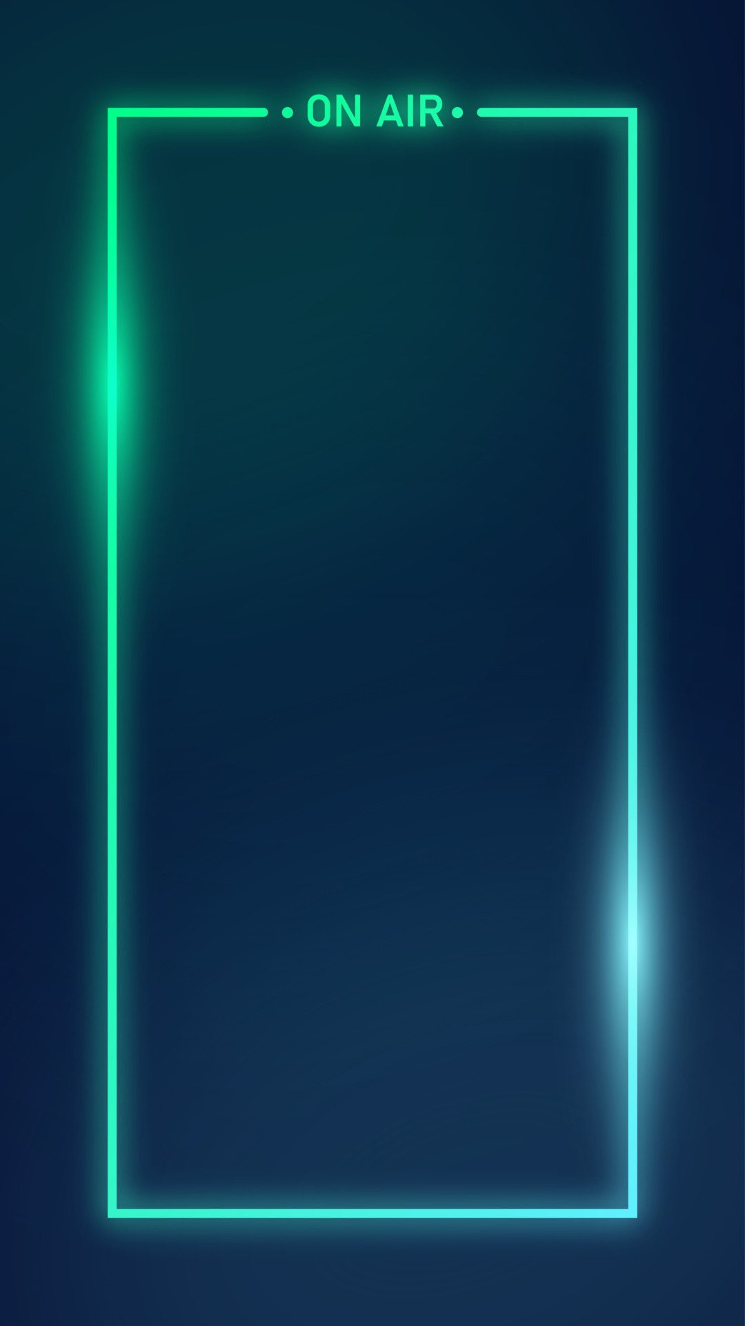 Vertical Rectangle Shape Glow Border On The Black Background Abstract Dark Design Element