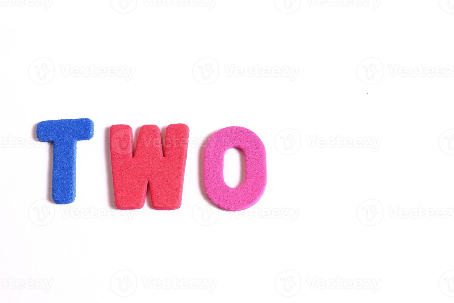 Number two lettering word on white 12039361 Stock Photo at Vecteezy