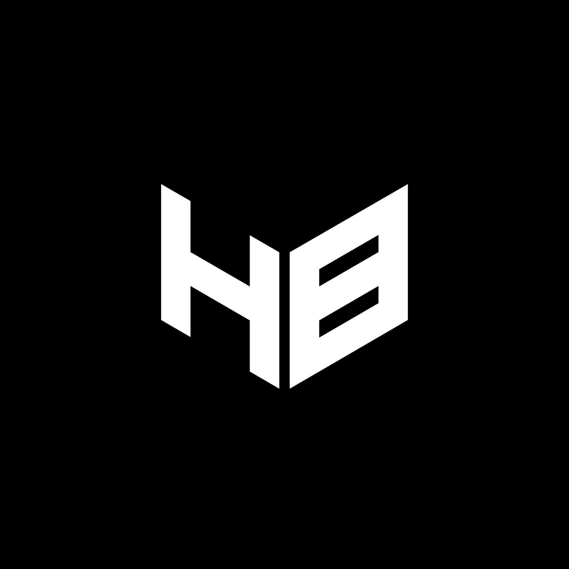 HB letter logo design with black background in illustrator. Vector logo, calligraphy designs for ...