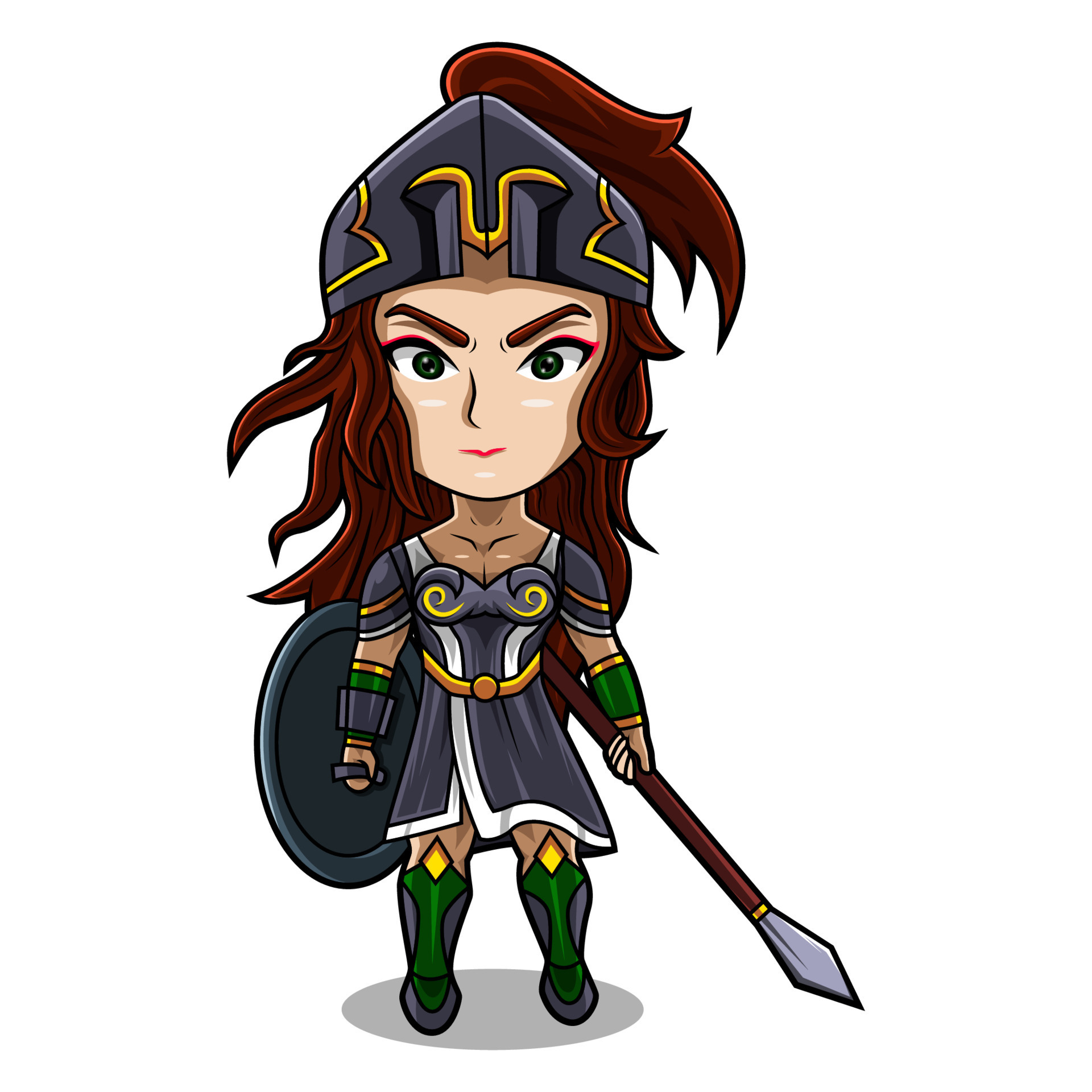 diseño del logotipo de la mascota de athena chibi 12041069 Vector en ... diseño del logotipo de la mascota de athena chibi 12041069 Vector en ...