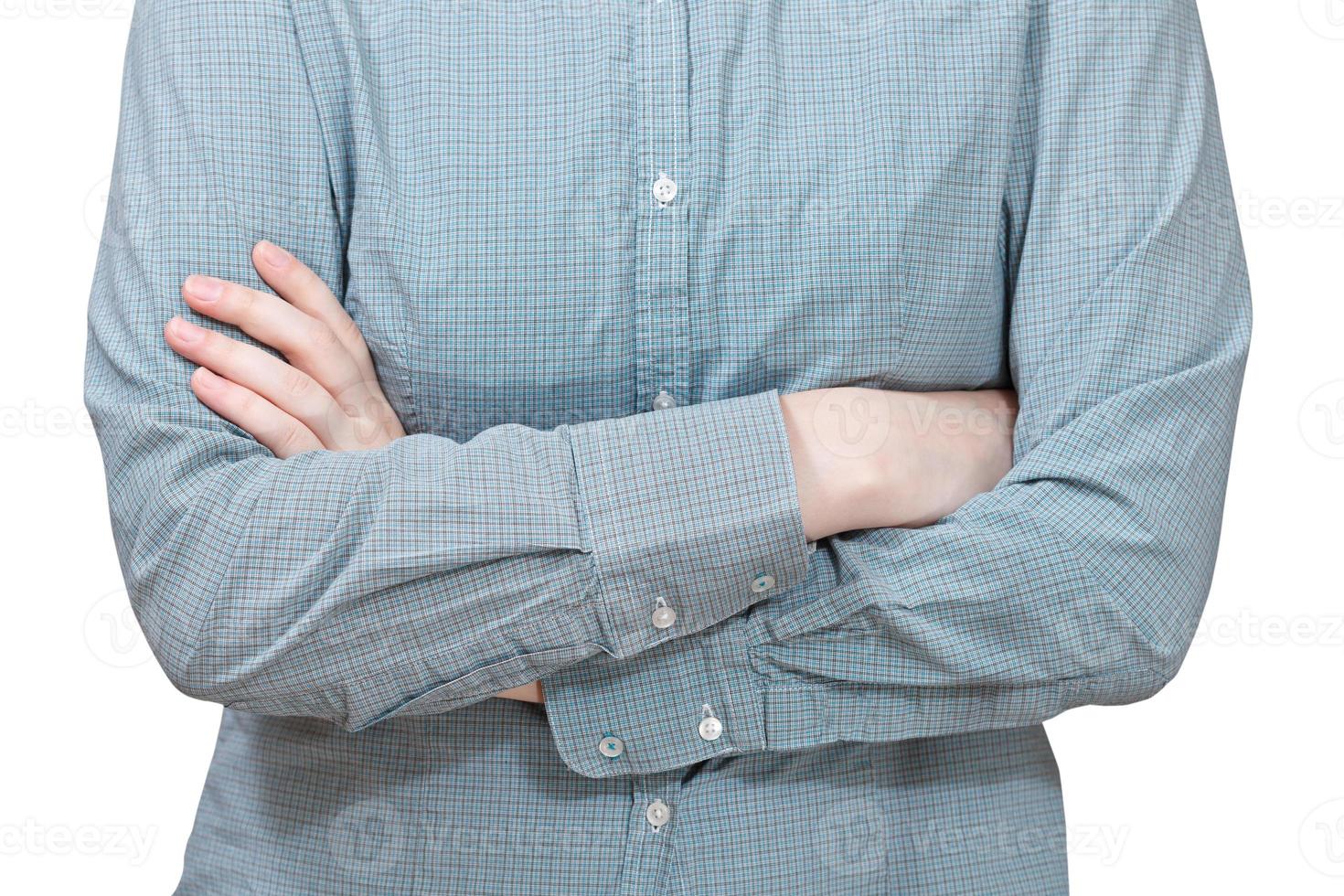 folded arms - hand gesture 12041419 Stock Photo at Vecteezy