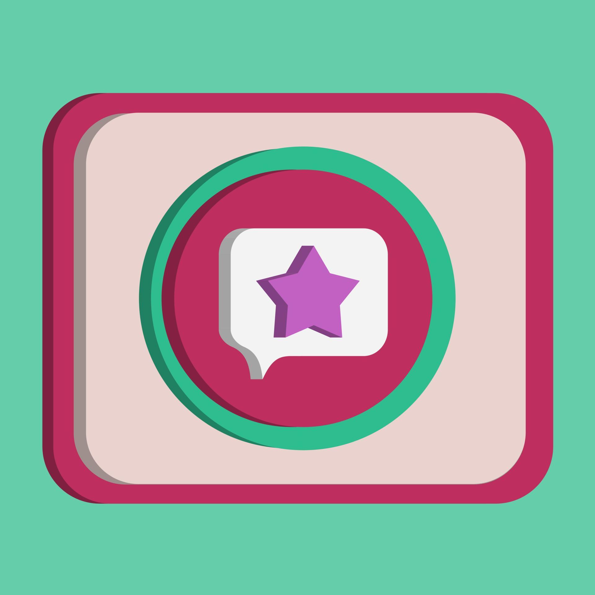 Star button square 12043299 Vector Art at Vecteezy
