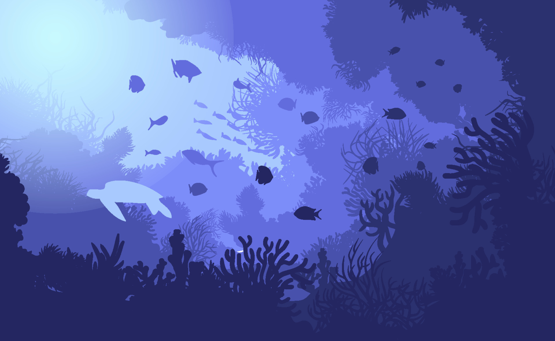Under the sea background. Marine Life Landscape. Ocean underwater world ... Under the sea background. Marine Life Landscape. Ocean underwater world ...