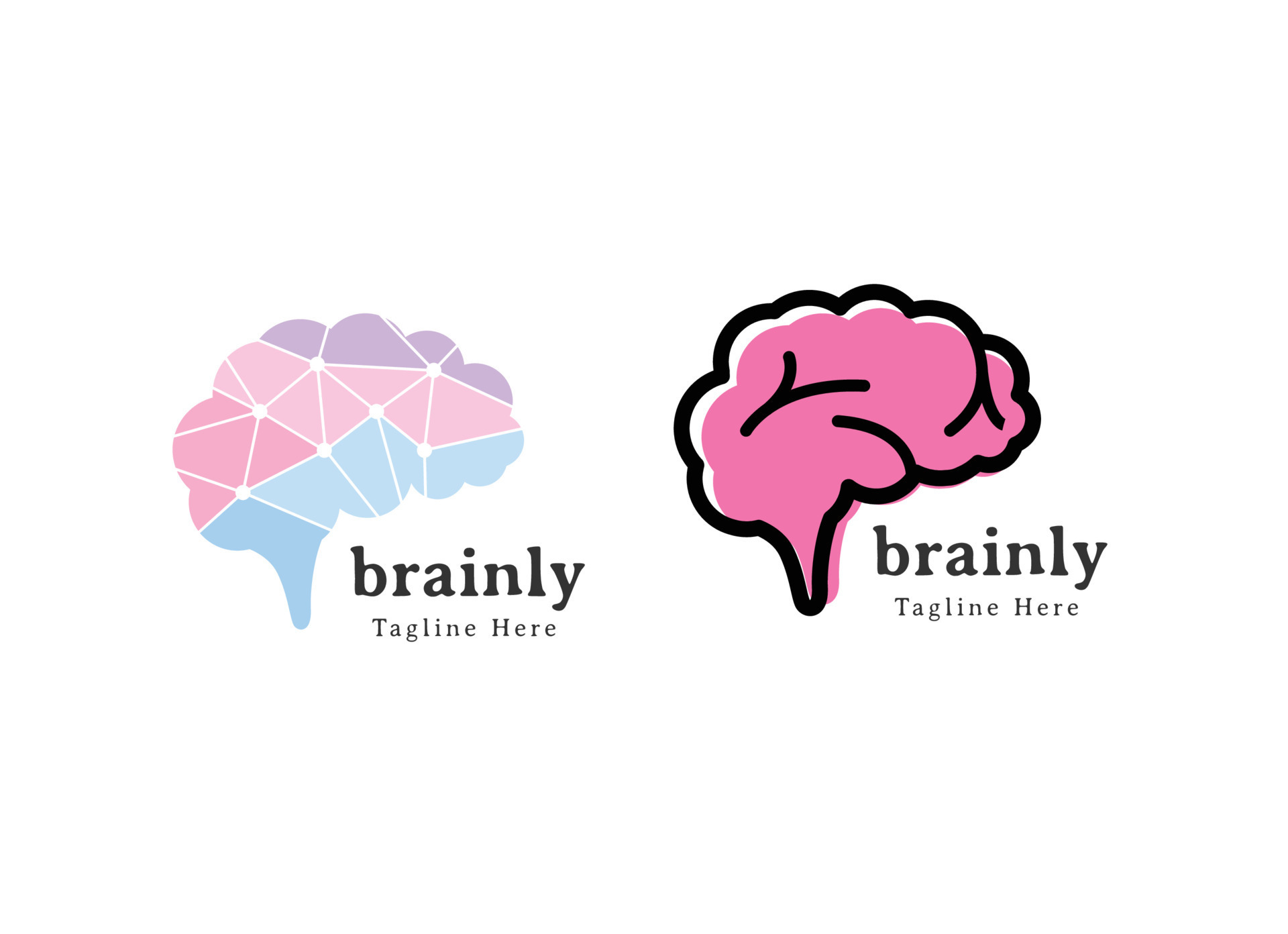 Brain Logo Design Template. 12045817 Vector Art at Vecteezy
