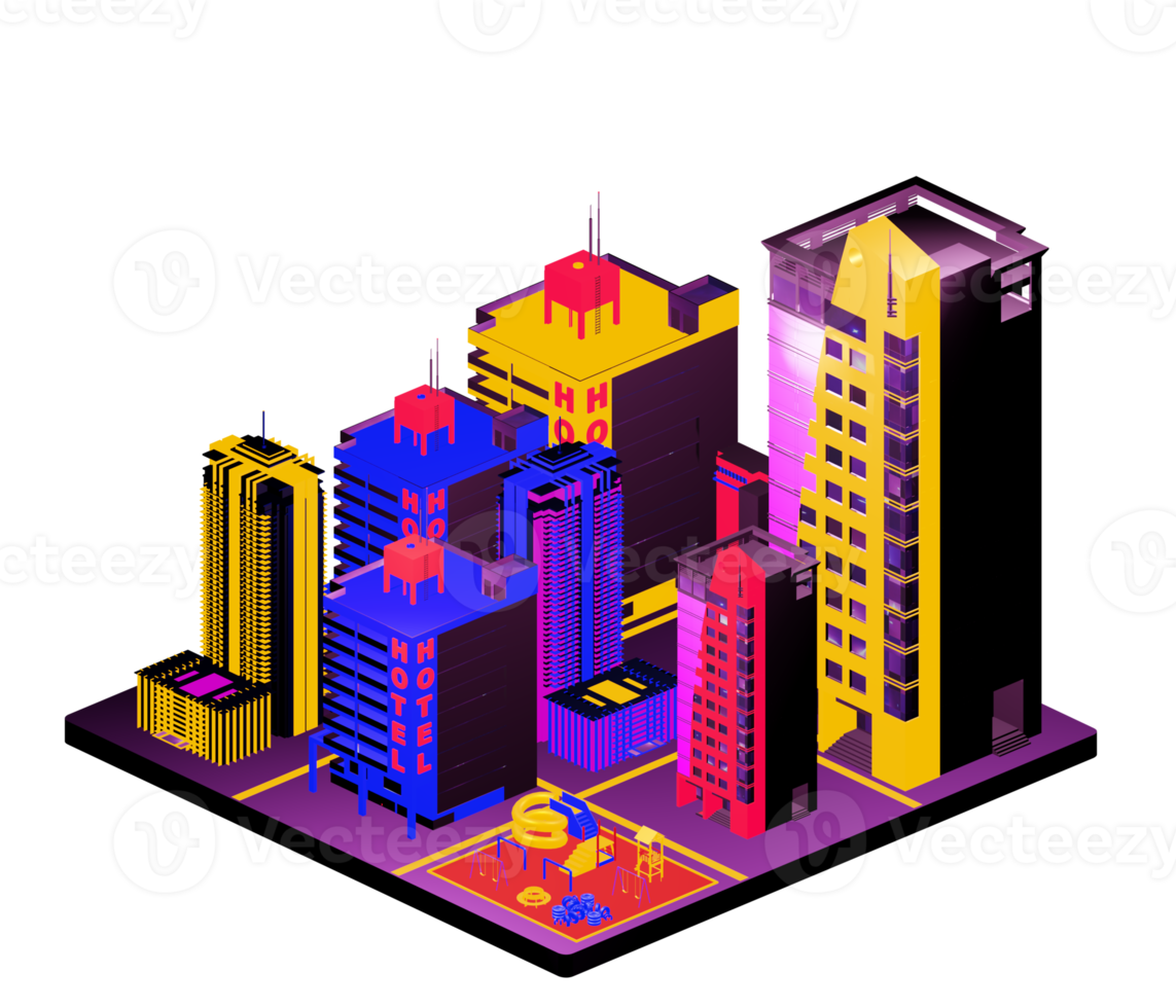 Edificio Isométrico Retro 12052620 Png
