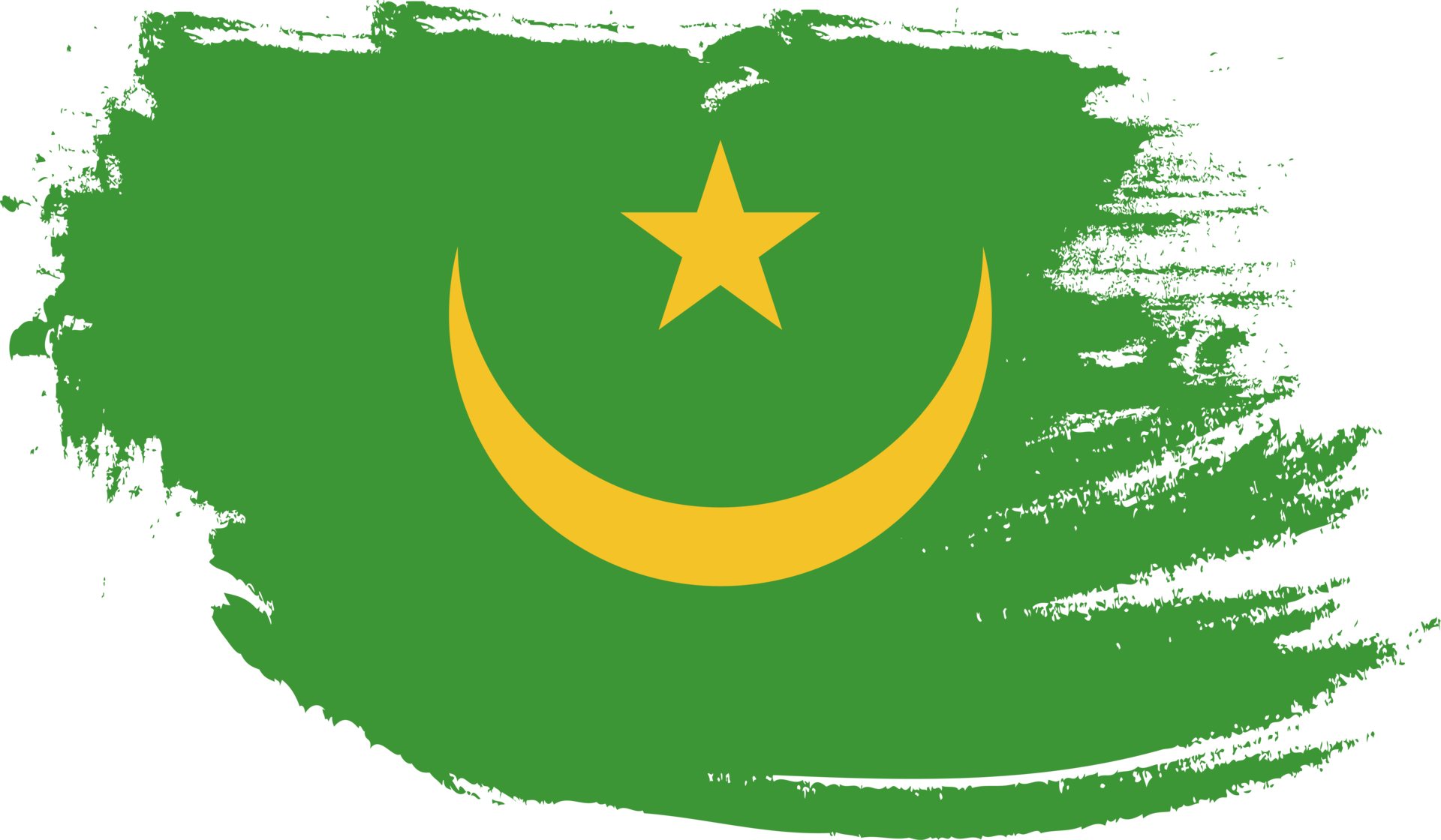 Mauritania Flag With Grunge Texture 12056817 Png