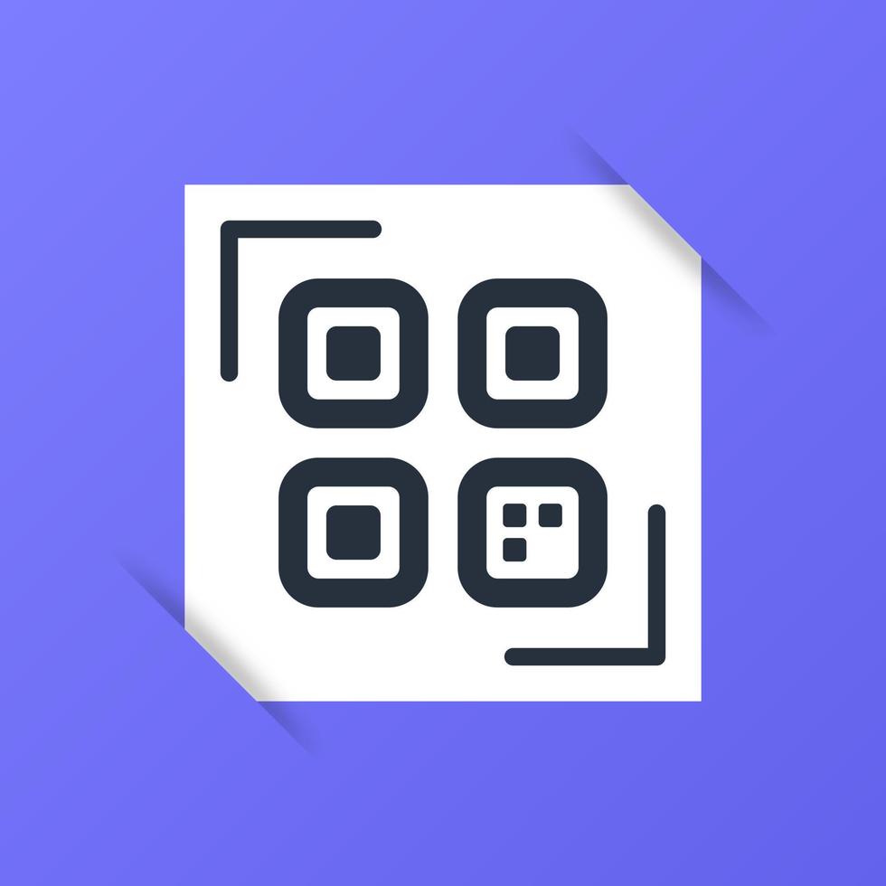 Scan qr code icon. Quick response code or QR code for mobile app ... Scan qr code icon. Quick response code or QR code for mobile app ...