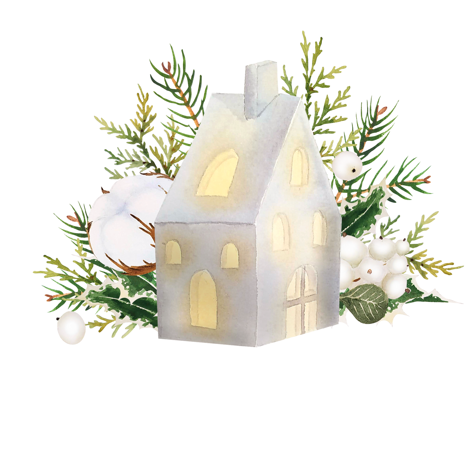 Watercolor Christmas Clipart 12067163 Png