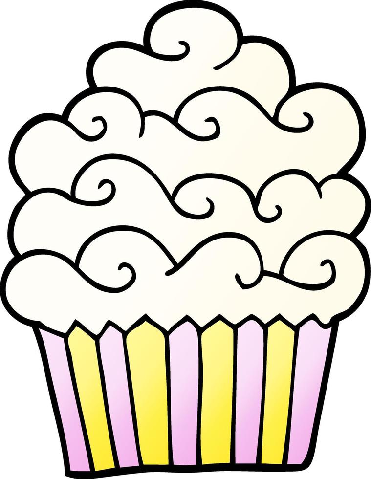 vector gradient illustration cartoon vanilla cupcake 12071480 Vector ... vector gradient illustration cartoon vanilla cupcake 12071480 Vector ...