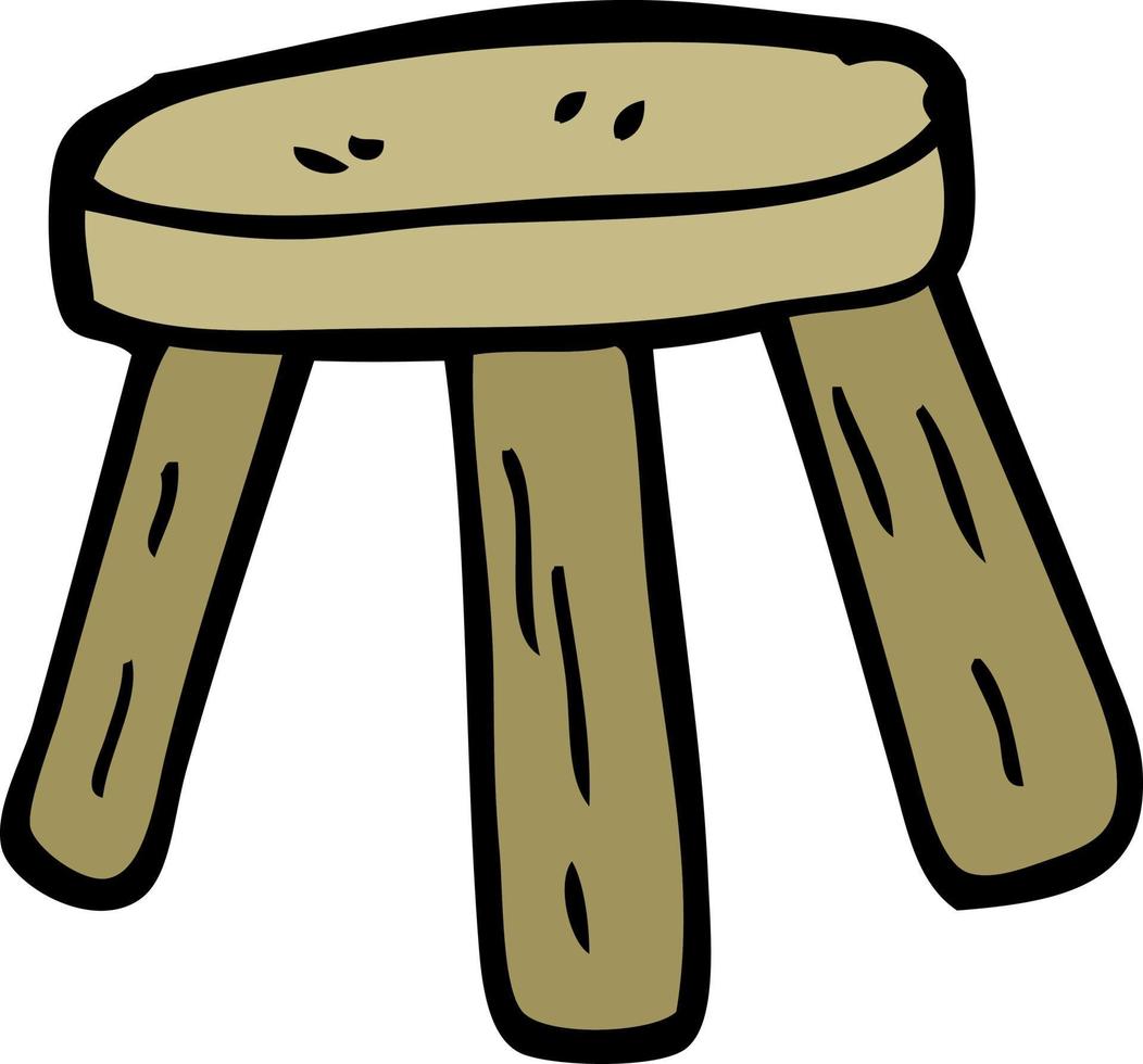 Hand Drawn Doodle Style Cartoon Small Stool 12072573 Vector Art At Vecteezy